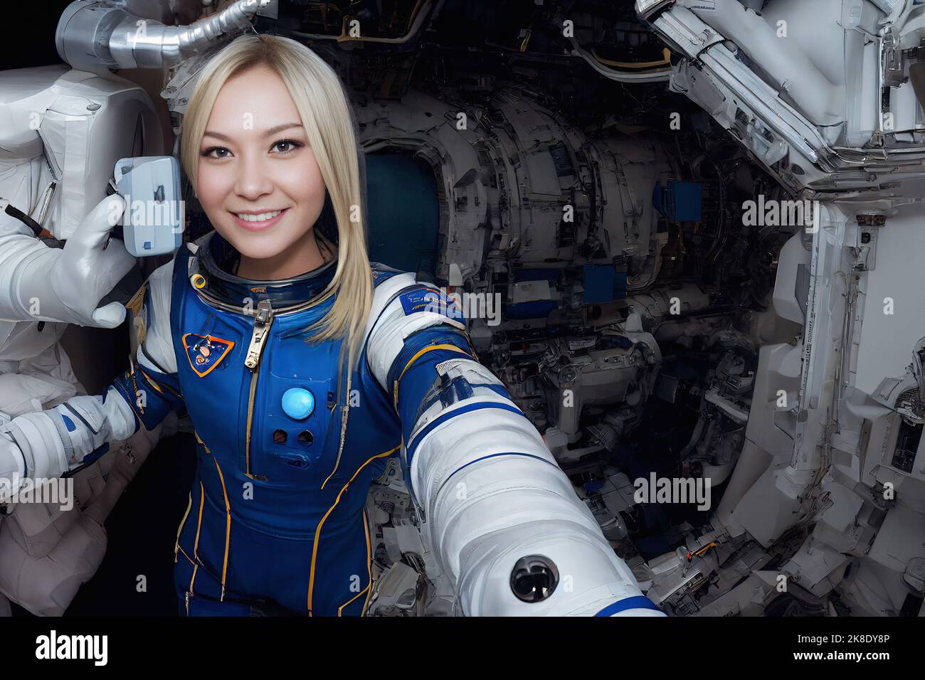 Astronaut Takes Selfie