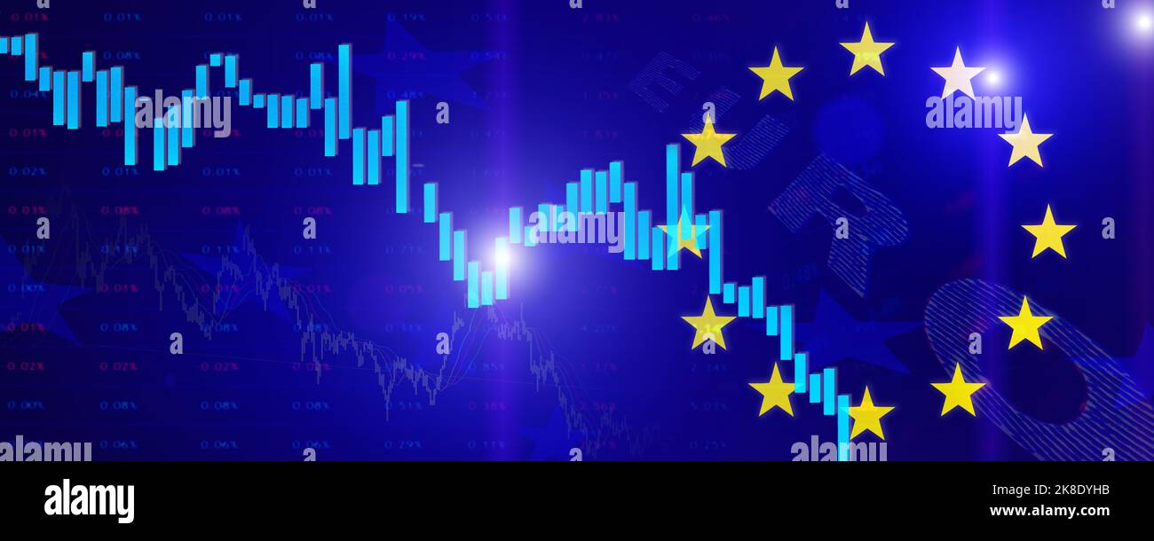 European stock market fall concept Stock Photo - Alamy