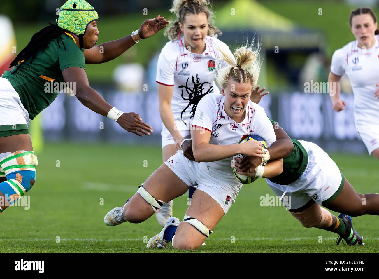 England's Rosie Galligan during the Women's Rugby World Cup pool C ...