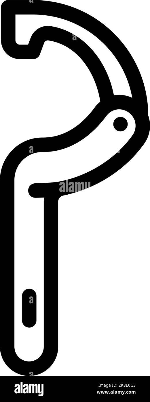 spanner wrench line icon vector illustration Stock Vector Image & Art ...