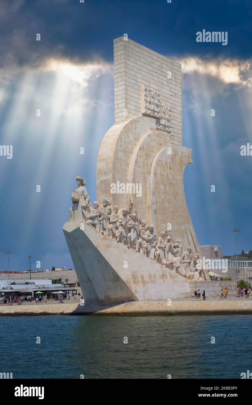 Monument to the Discoveries or Padrao dos Descobrimentos, Belem, Lisbon ...