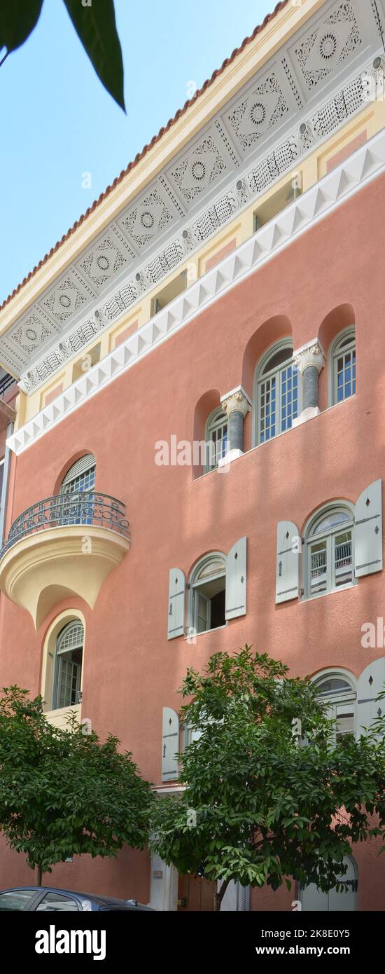 Neobyzantine building on Pindarou street, Athens city center Stock ...
