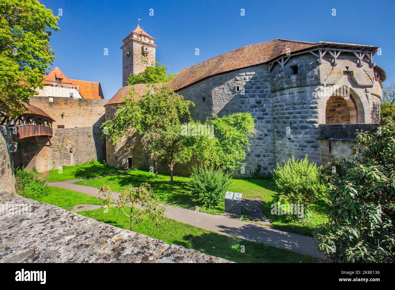 Spitaltor and Spitalturm, Rothenburg ob der Tauber, Tauber Valley ...