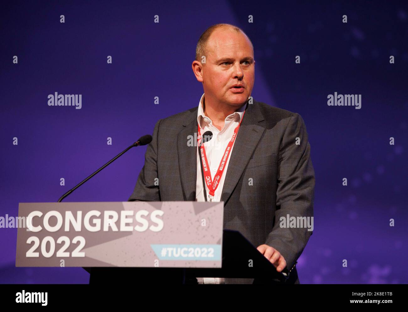 Paul Nowak, Deputy General Secretary of the TUC, gives his speech at ...