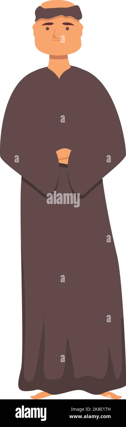 Medieval monk icon cartoon vector. Priest meditation. Image give Stock ...