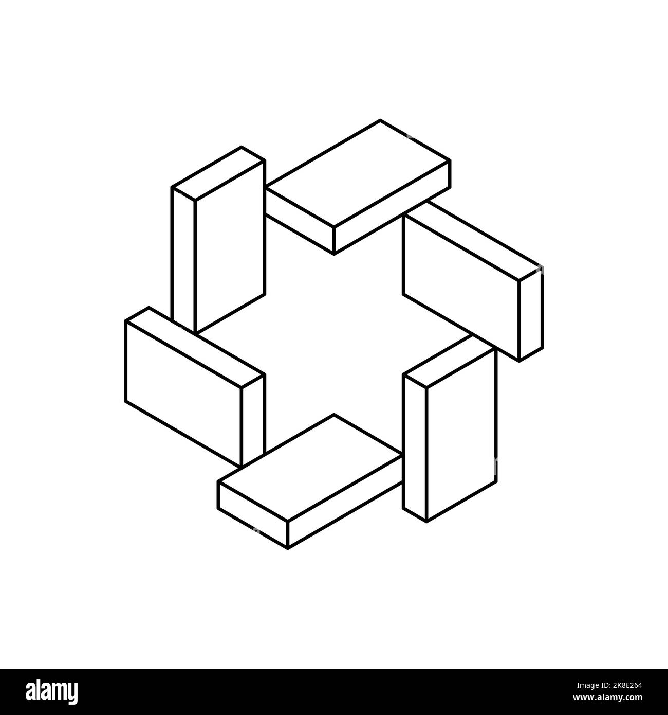 Star block Black and White Stock Photos & Images - Alamy