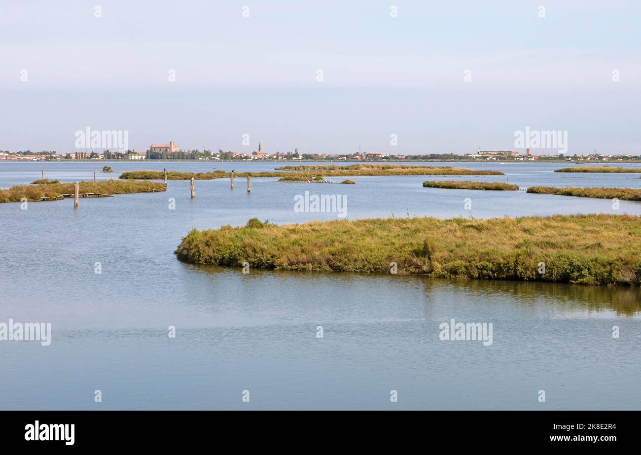 Comacchio and the Comacchio Lagoon, Comacchio, Emilia Romagna, Italy ...