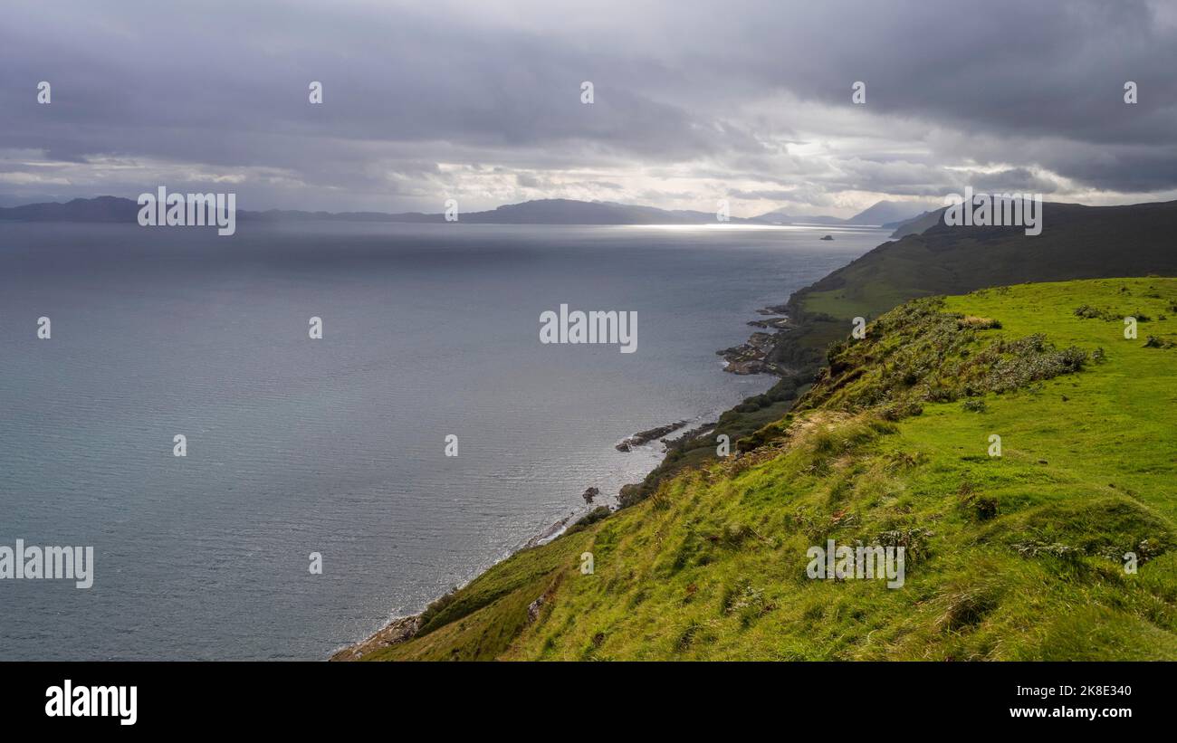 Typical landscape, Trotternish, Isle of Skye, Scotland, Great Britain ...