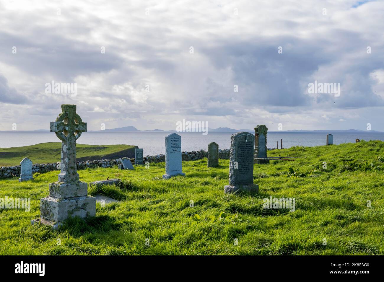 Old coastal cemetery, Highlands, Isle of Skye, Inner Hebrides, Scotland ...