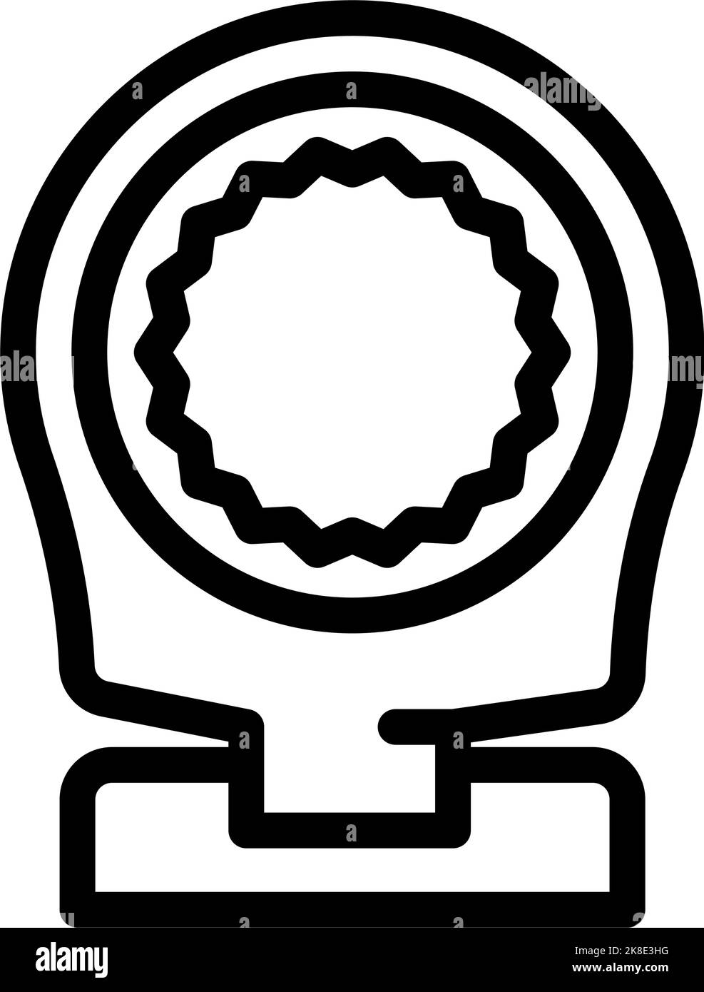 ratcheting wrench line icon vector illustration Stock Vector Image ...