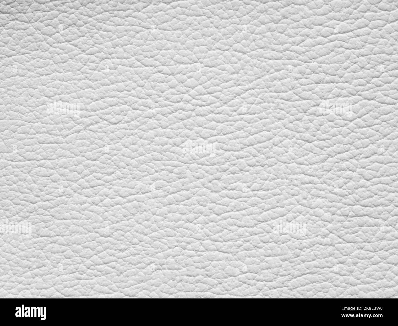 White leather texture sample. Background with copy space, top view ...