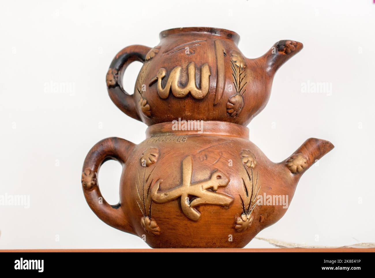 Turkish tea pot made in a traditional style Stock Photo - Alamy
