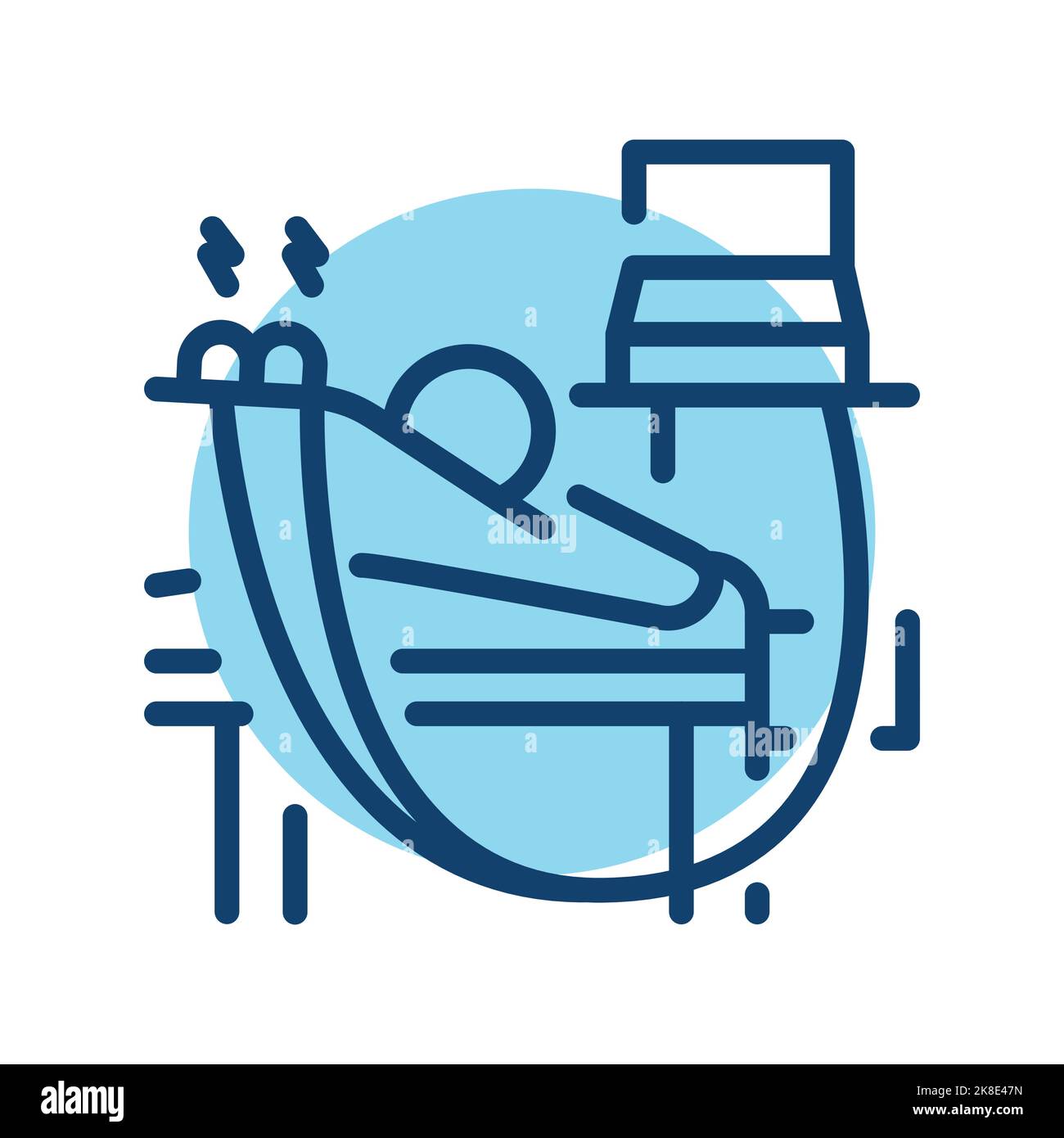 Electrotherapy sign olor line icon. Physiotherapy Stock Vector Image ...