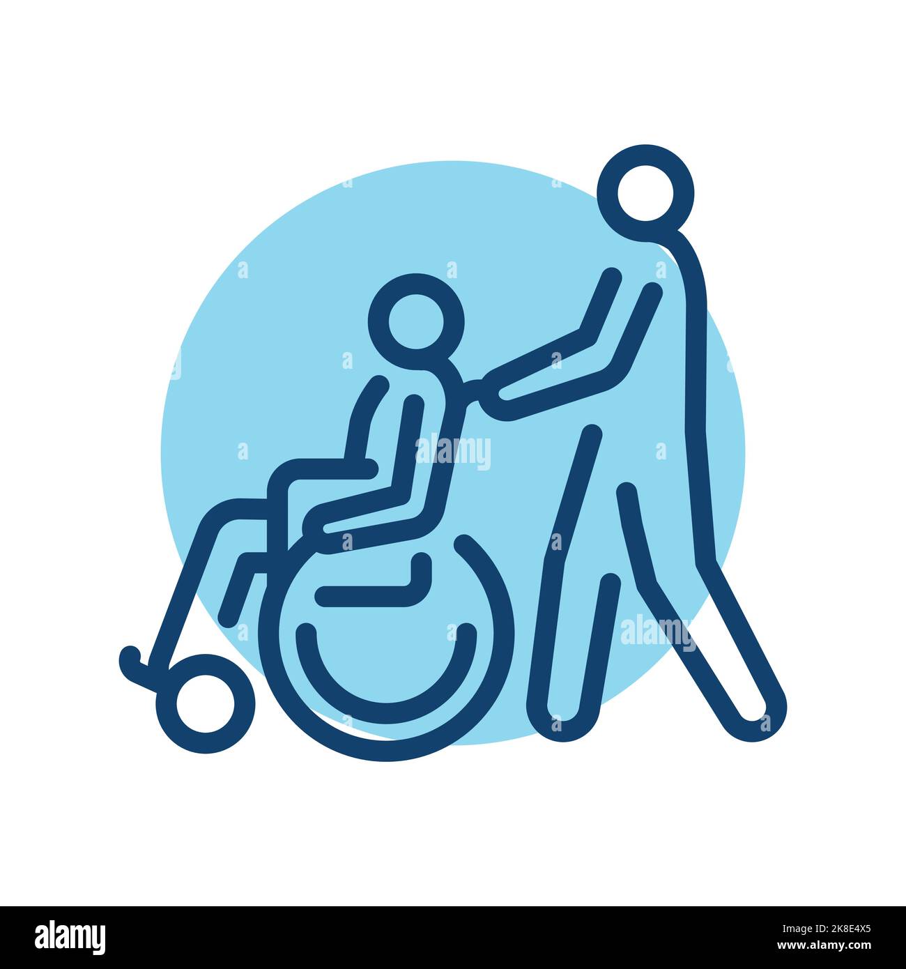 Rehabilitation sign olor line icon. Physiotherapy Stock Vector Image ...