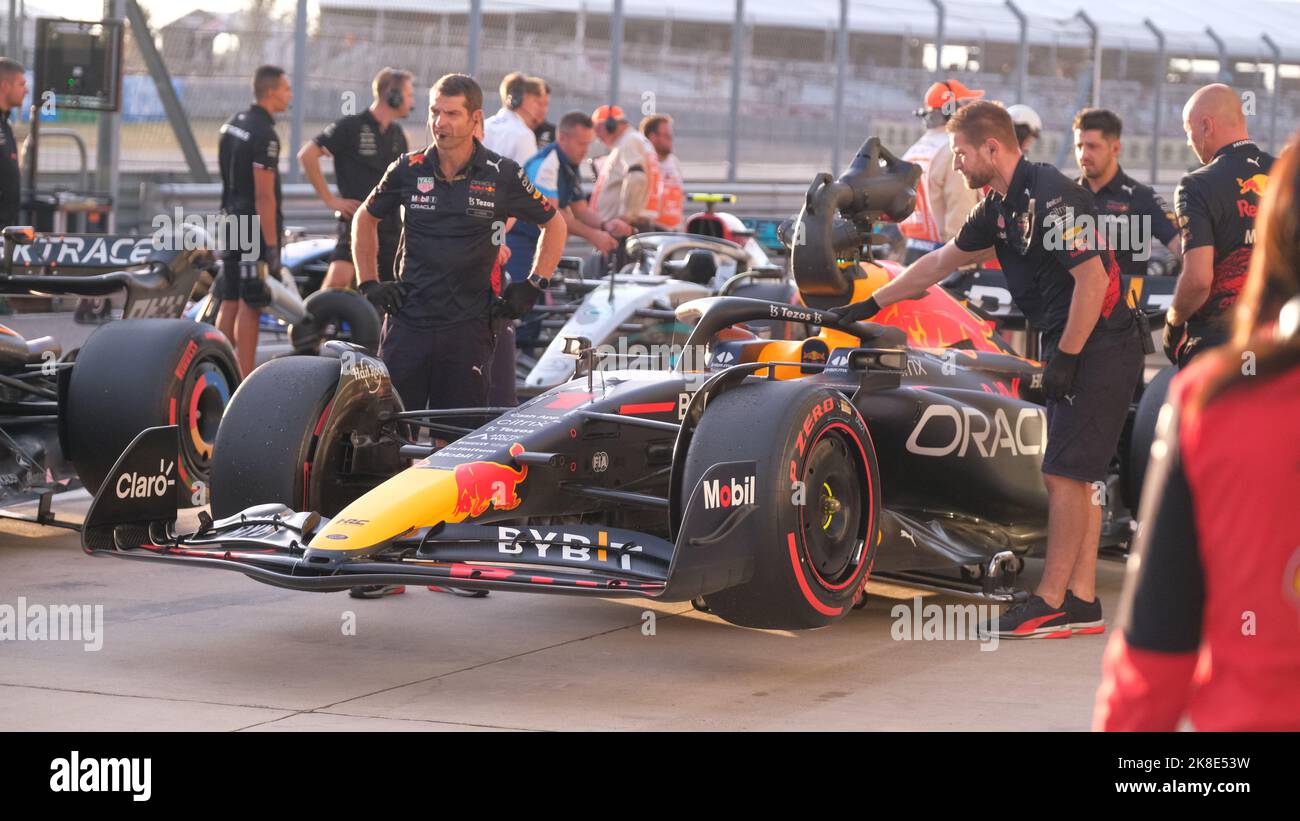 Austin, TX, USA. 22nd Oct, 2022. Oct 22, 2022: Max Verstappen (1) car ...