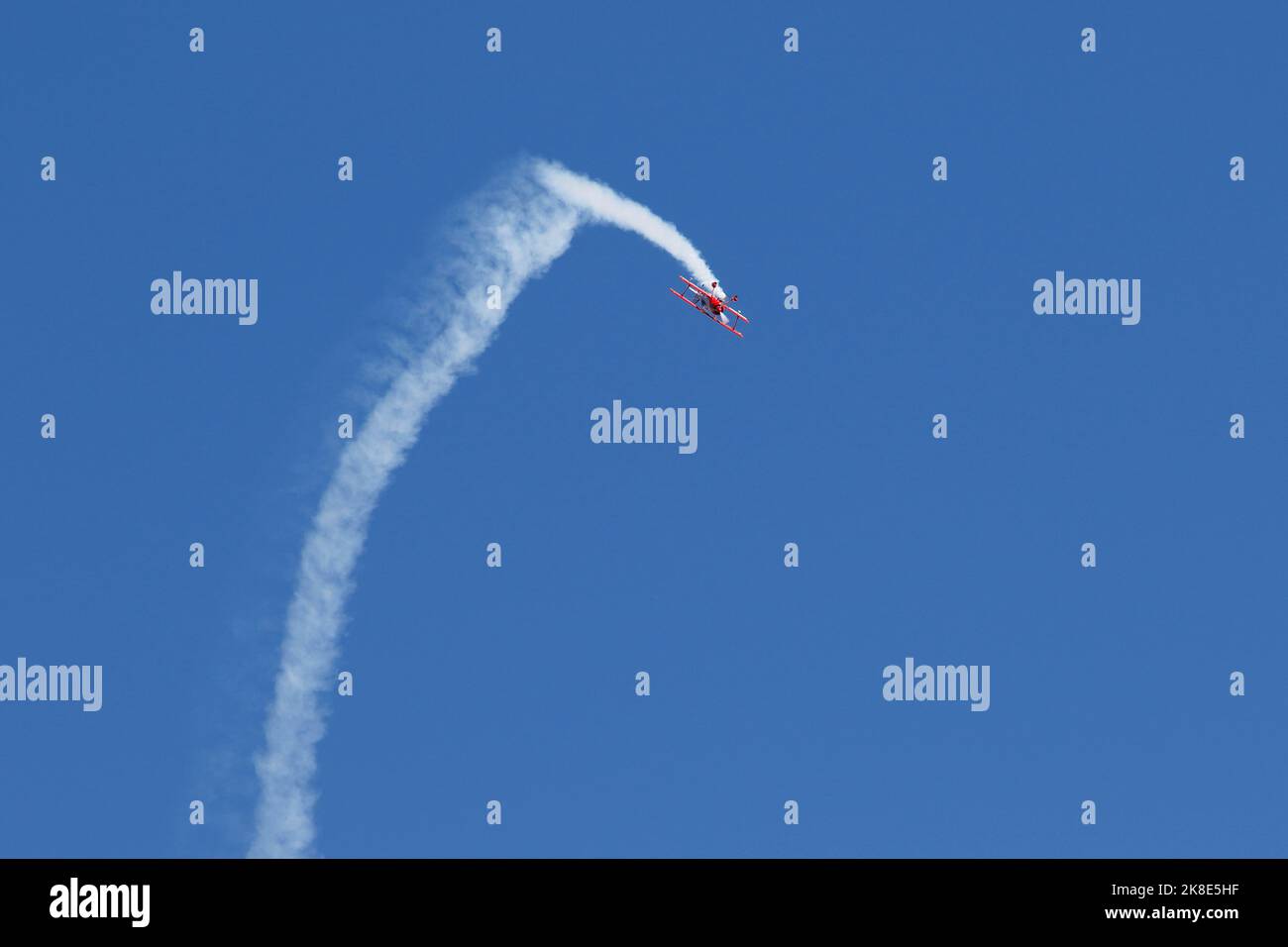 Biplane demonstration flight, airshow, Mirabel, Province of Quebec ...