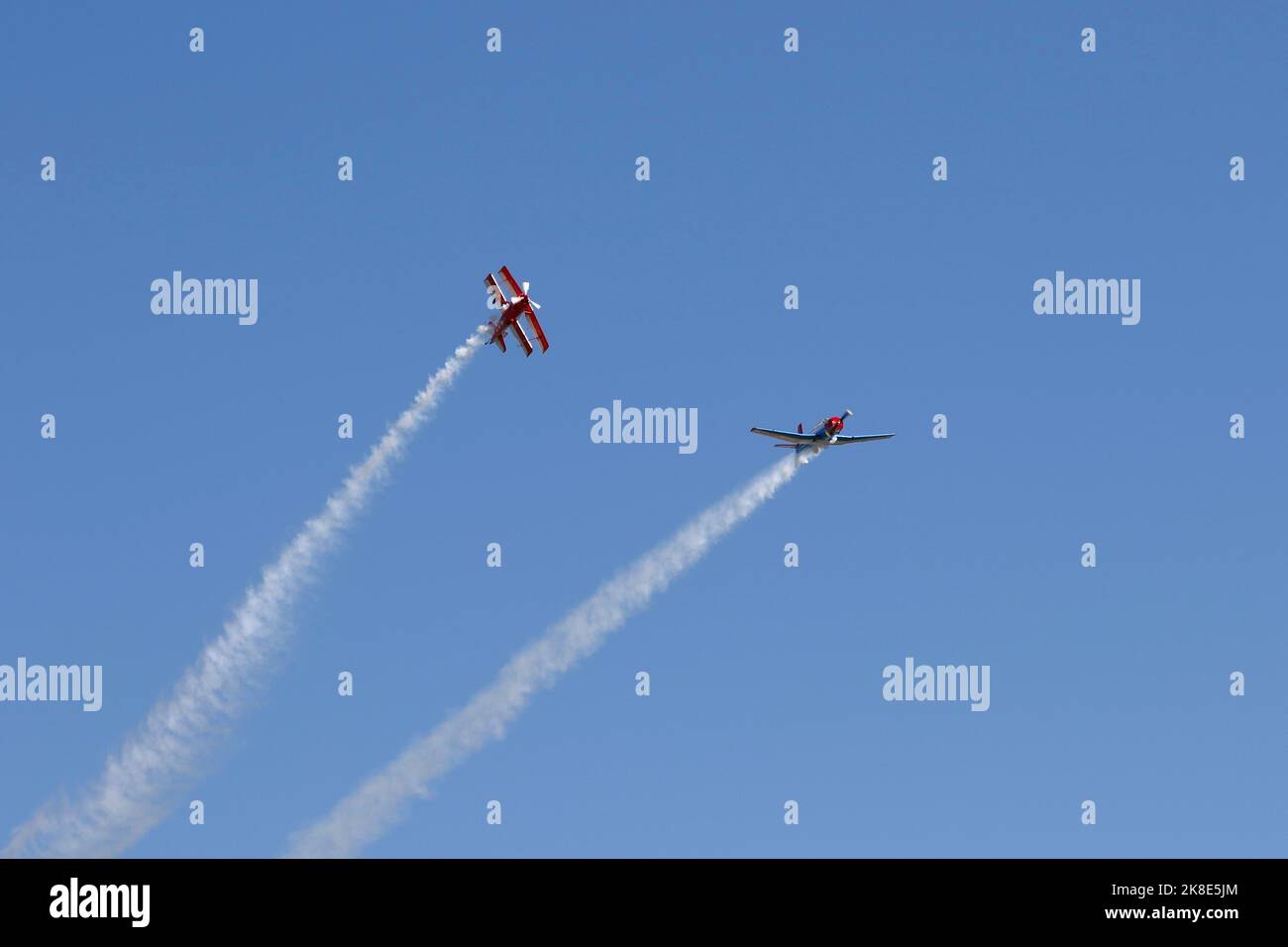 Biplane demonstration flight airshow hi-res stock photography and ...