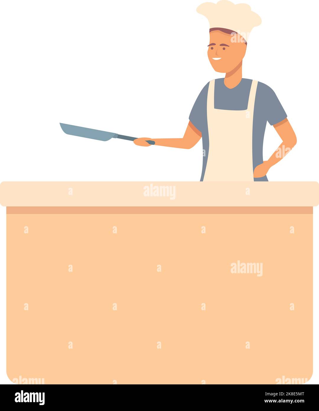 Food chef icon cartoon vector. Cook class. Home video Stock Vector ...