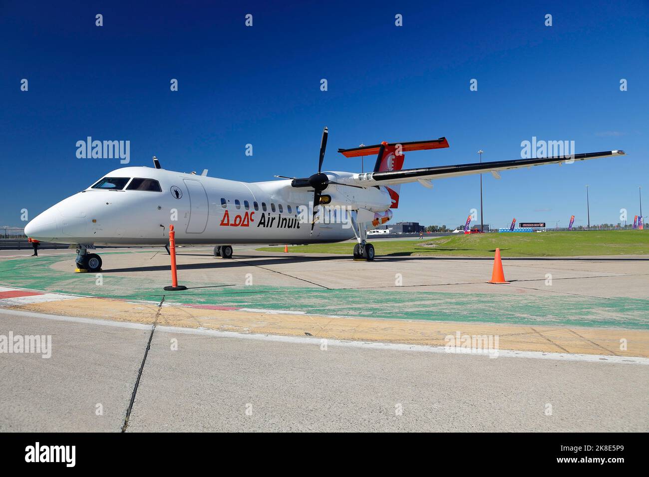 Passenger plane at the airshow, Mirabel, Province of Quebec, Canada ...