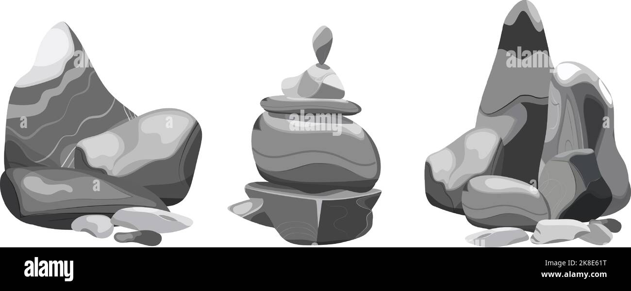 Rock fragments,boulders and building material.Collection of stones of ...