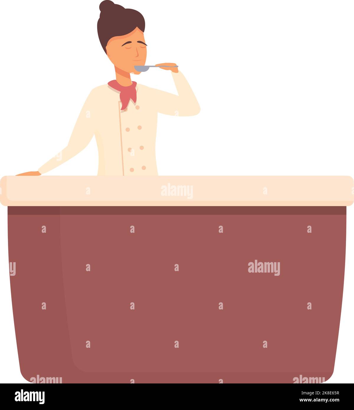 Cooking lesson children Stock Vector Images - Alamy