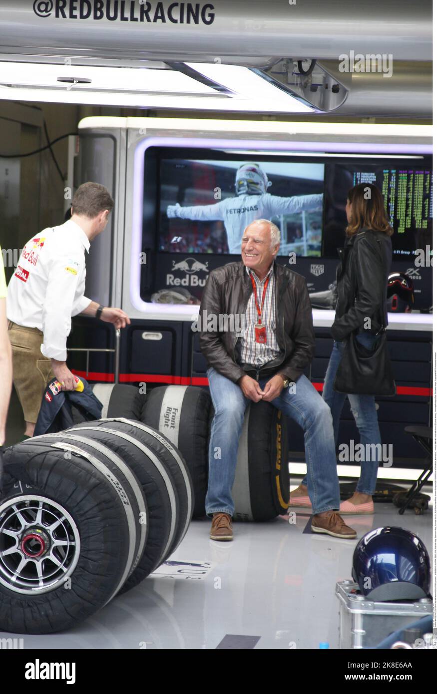 Dietrich MATESCHITZ, CEO Red Bull with Marion FEICHTNER, partner ...