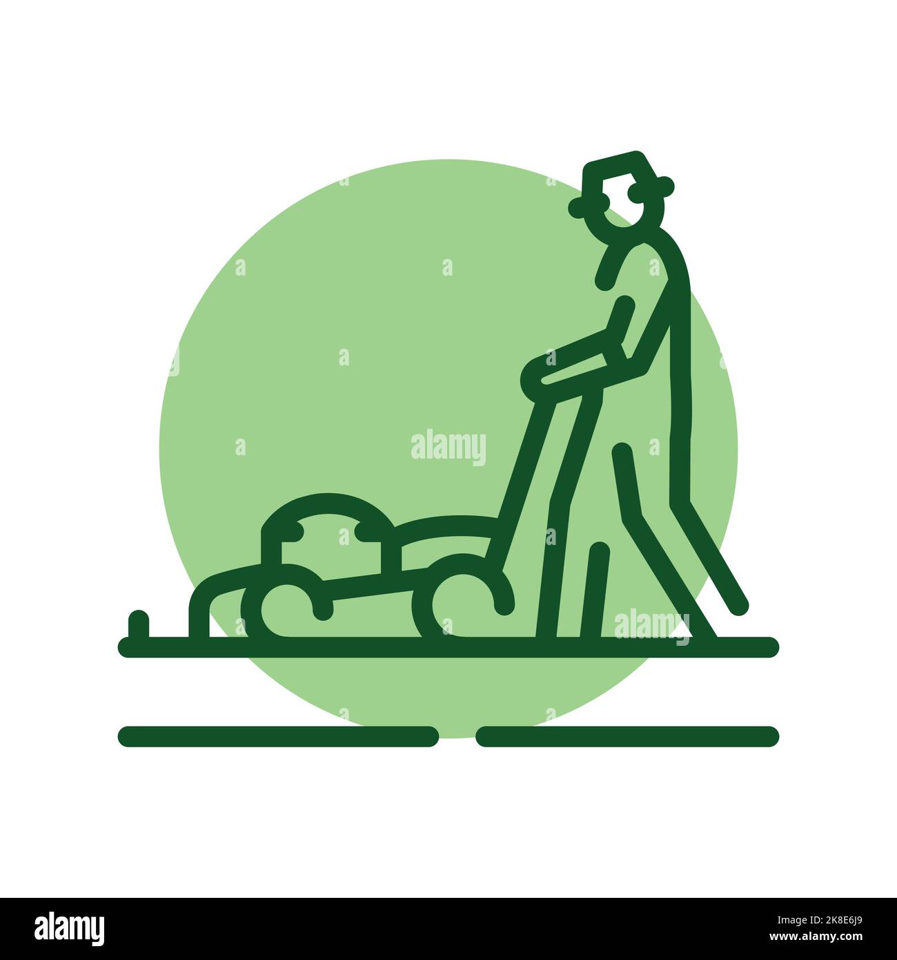 Perfect garden lawn Stock Vector Images - Alamy