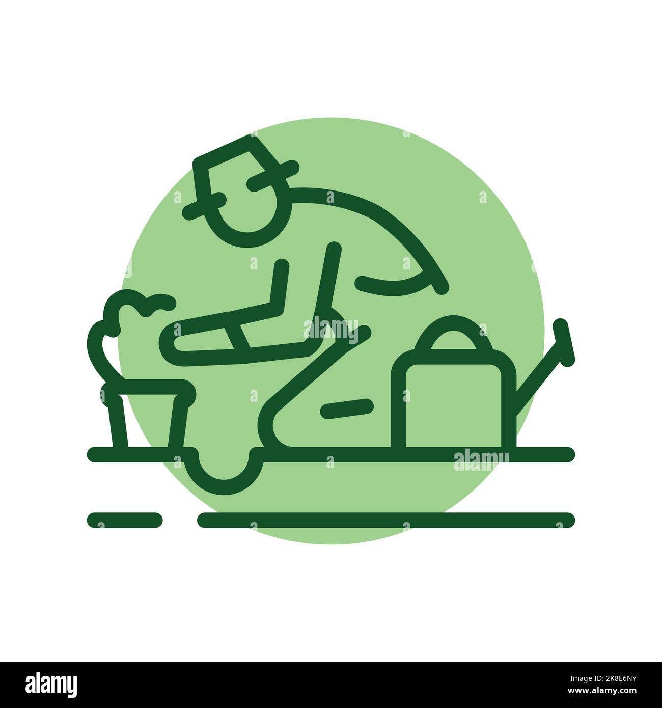 Plants worker Stock Vector Images - Alamy