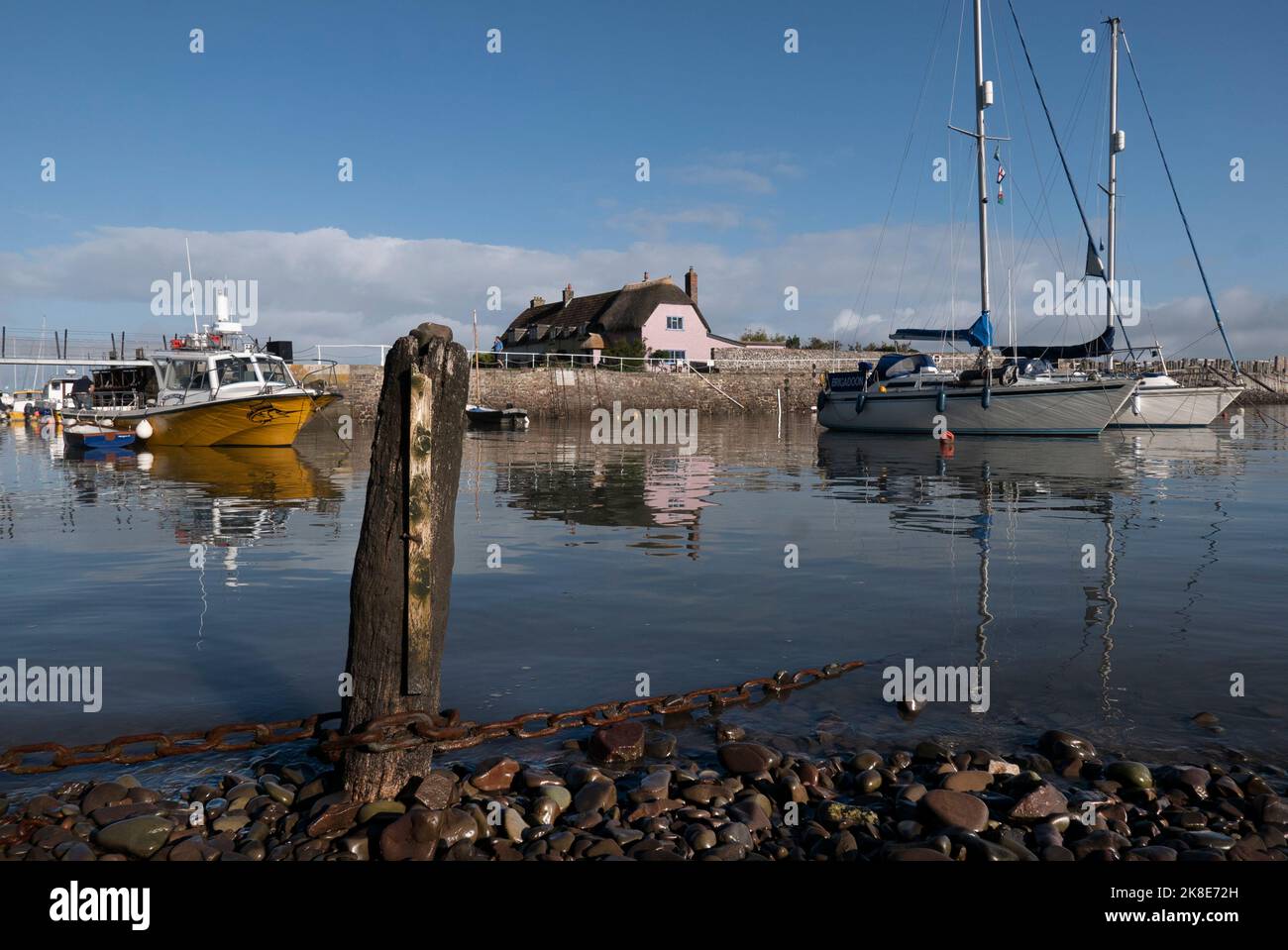 Porlock Weir is a still functioning small harbour in North Devon, near ...