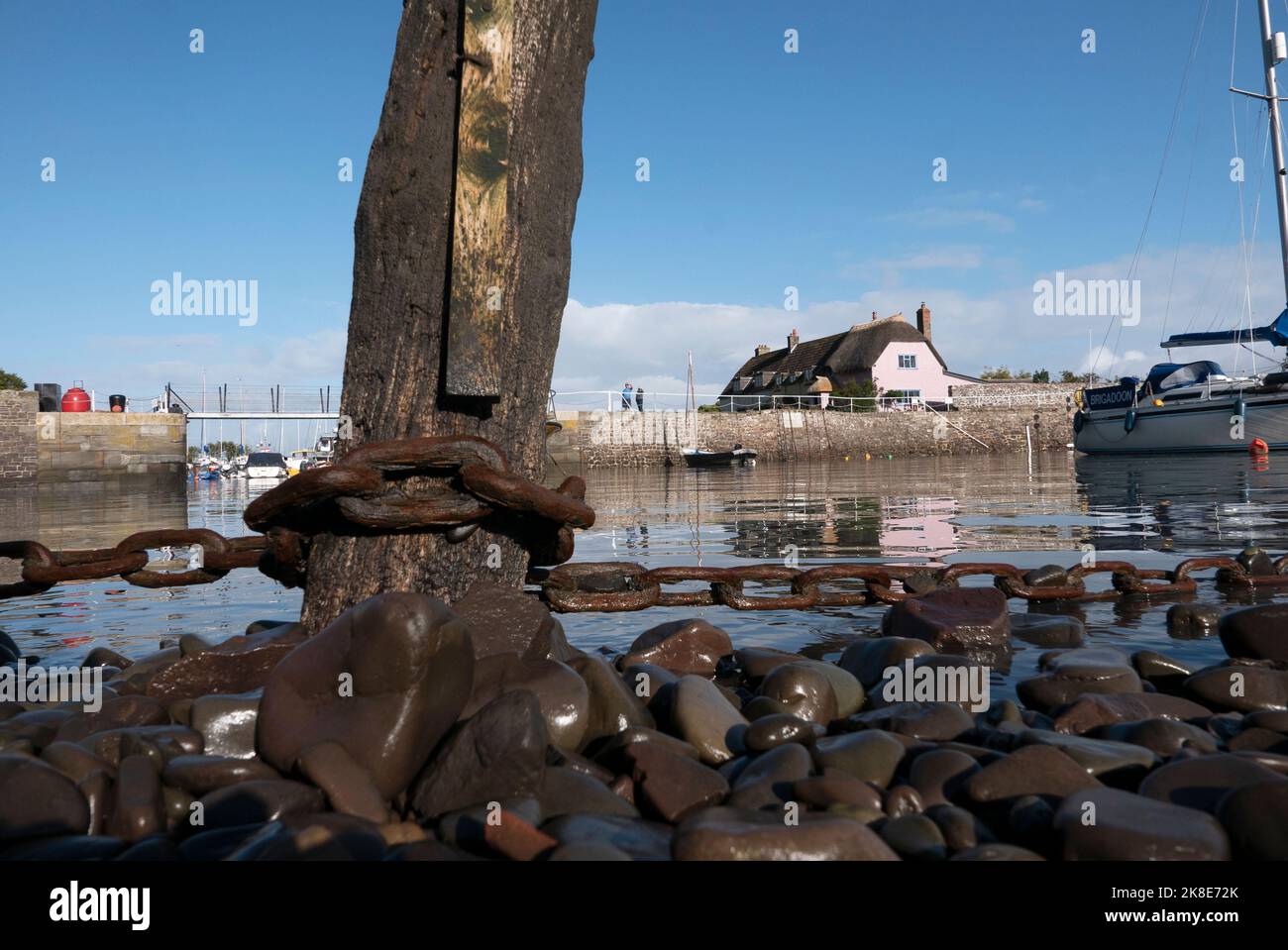 Porlock Weir is a still functioning small harbour in North Devon, near ...