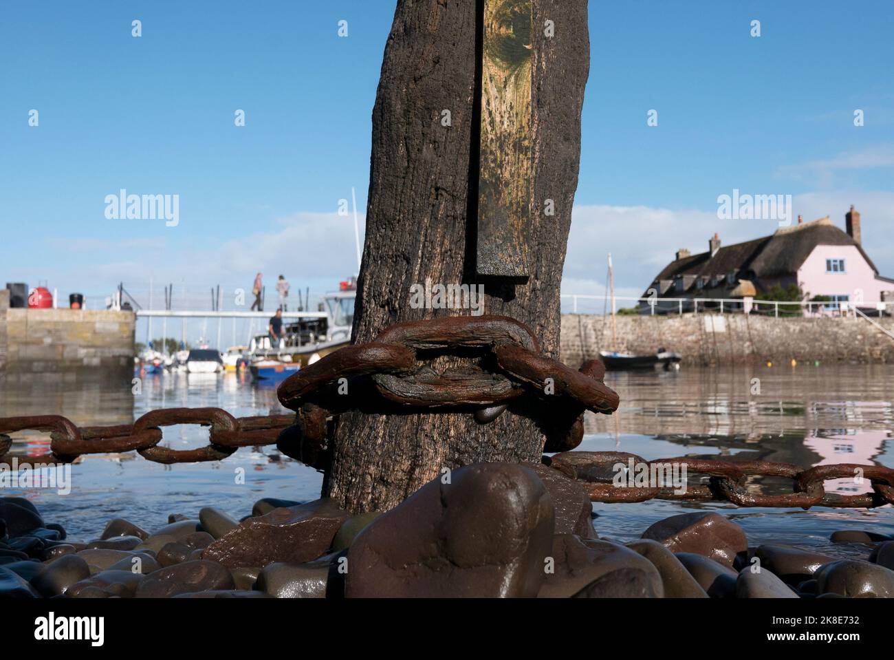 Porlock Weir is a still functioning small harbour in North Devon, near ...