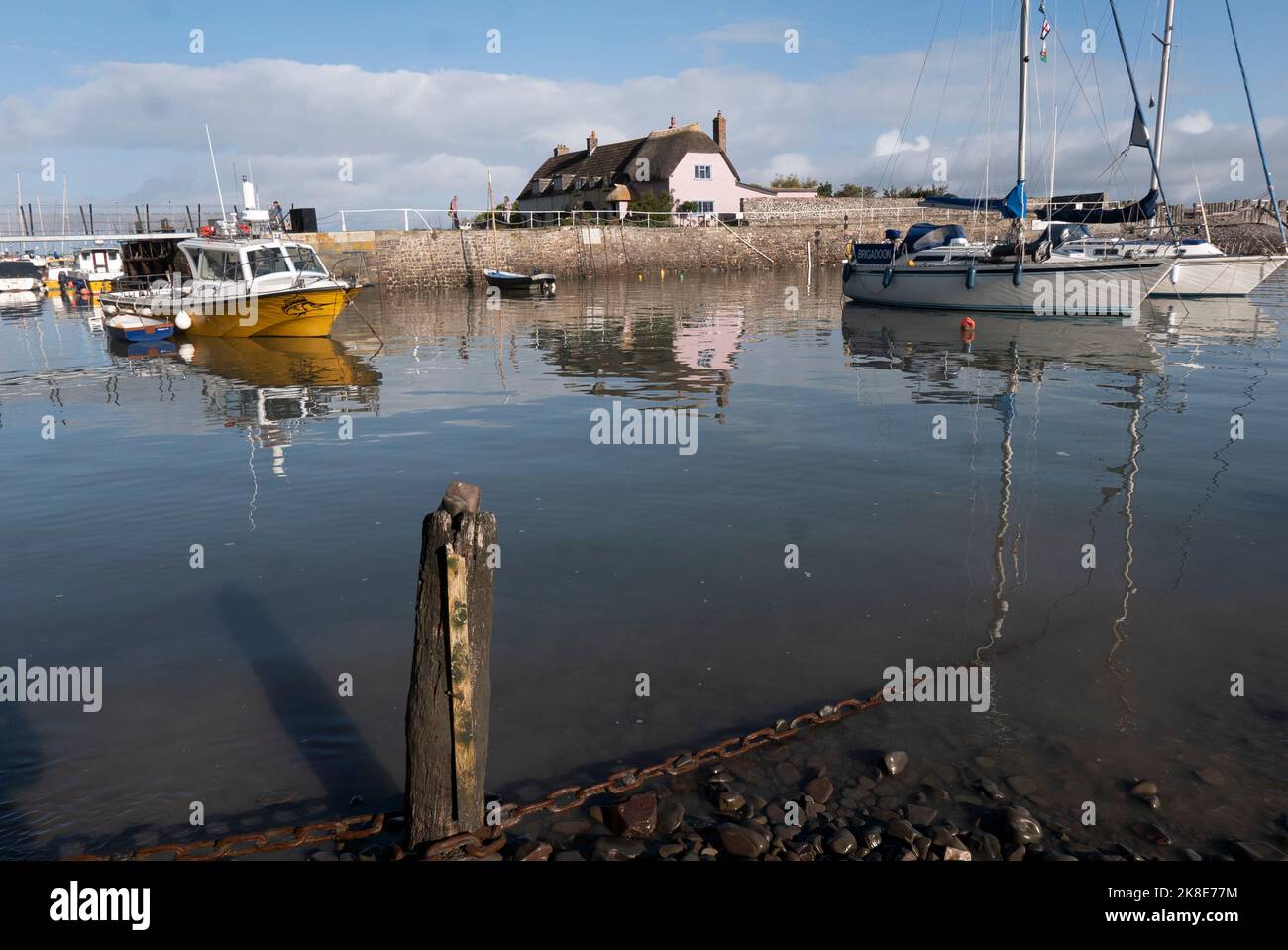 Porlock Weir is a still functioning small harbour in North Devon, near ...