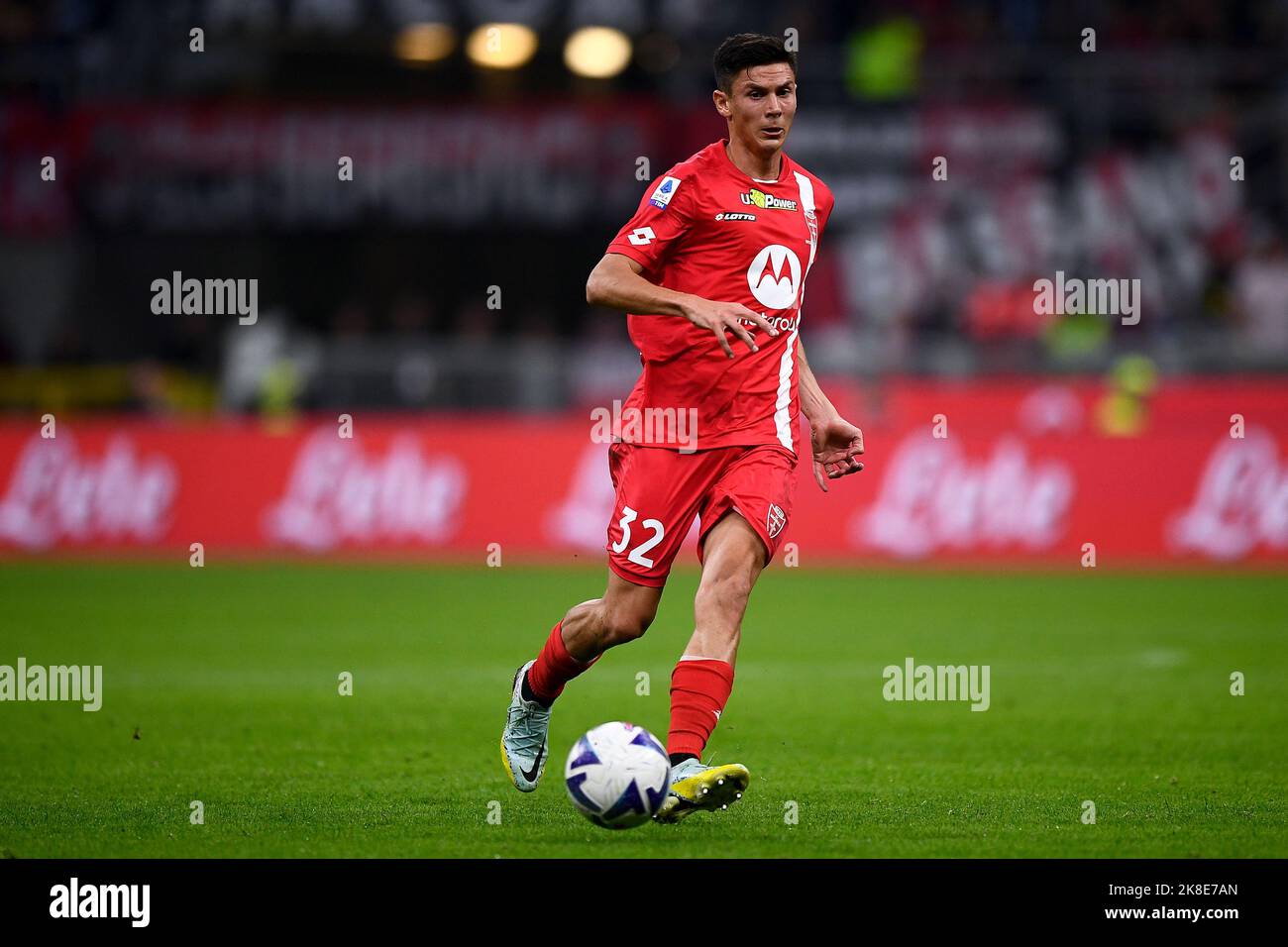 Milan, Italy. 22 October 2022. Matteo Pessina of AC Monza in action ...