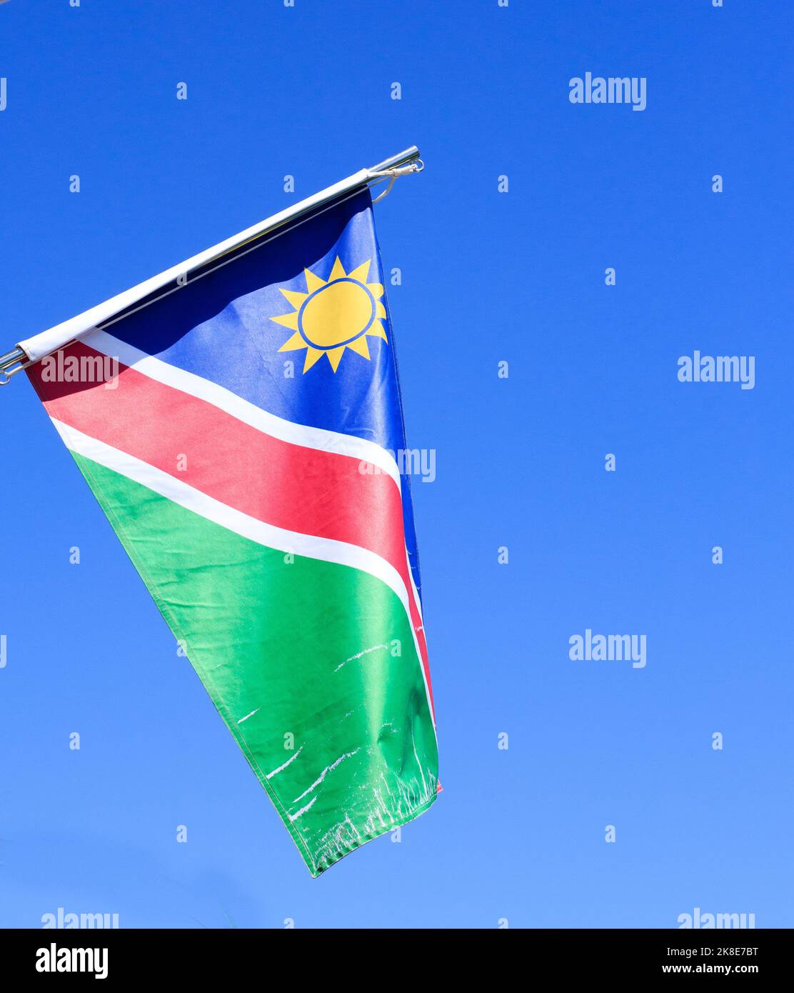 Namibian national flag hi-res stock photography and images - Alamy