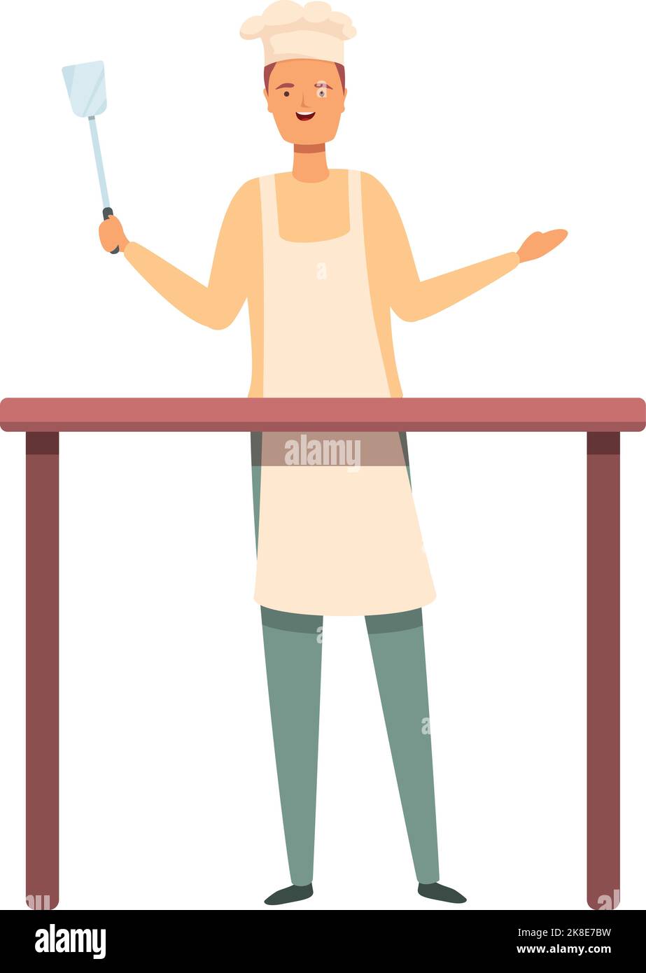 Online food icon cartoon vector. Cook class. Chef school Stock Vector ...