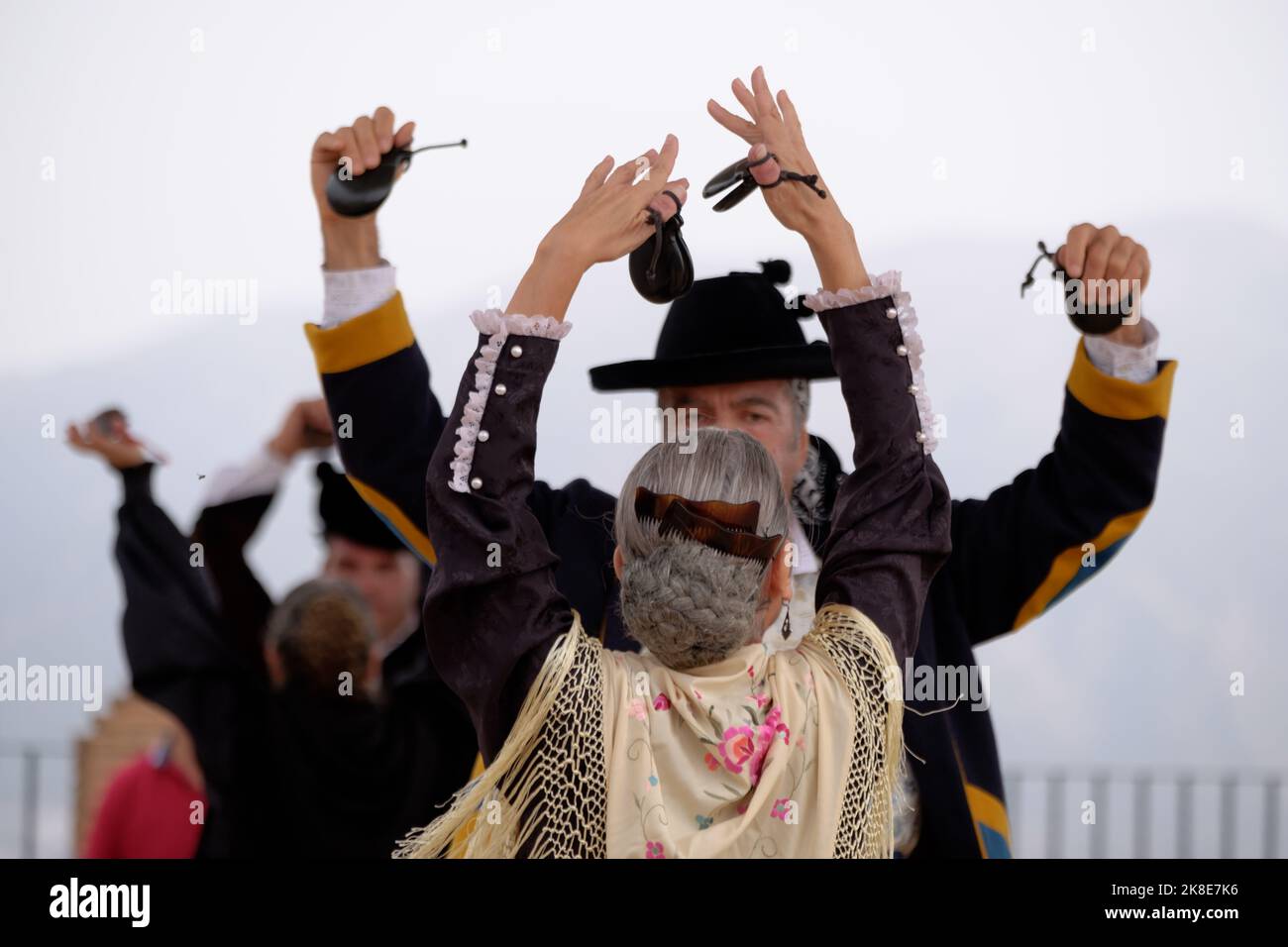 Traditional Malaga dress, dance and folk music in the white village of ...