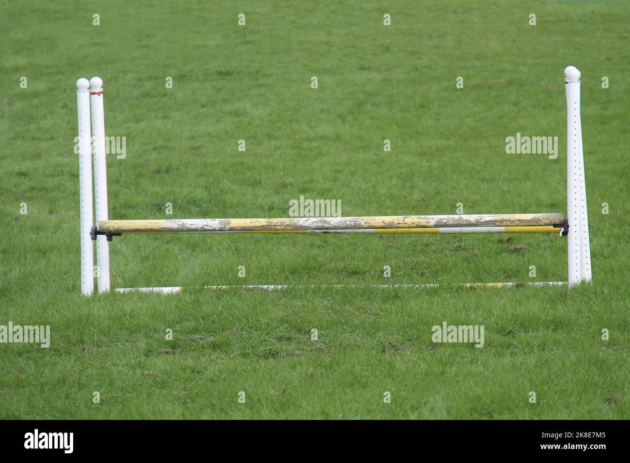 A Well Used Practice Wooden Horse Jump Fence Stock Photo - Alamy