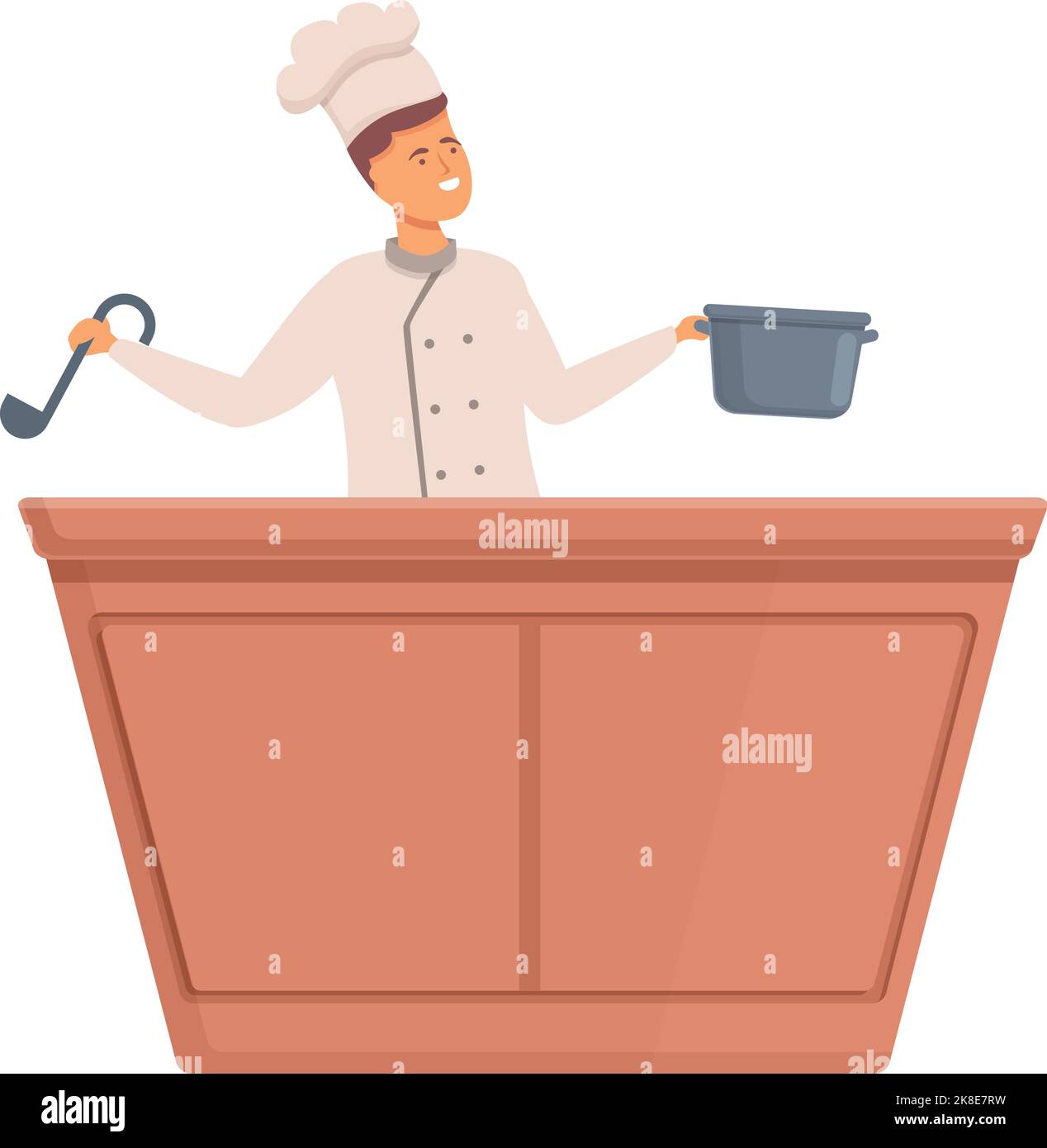 Cooking class icon cartoon vector. Online food. Chef school Stock ...