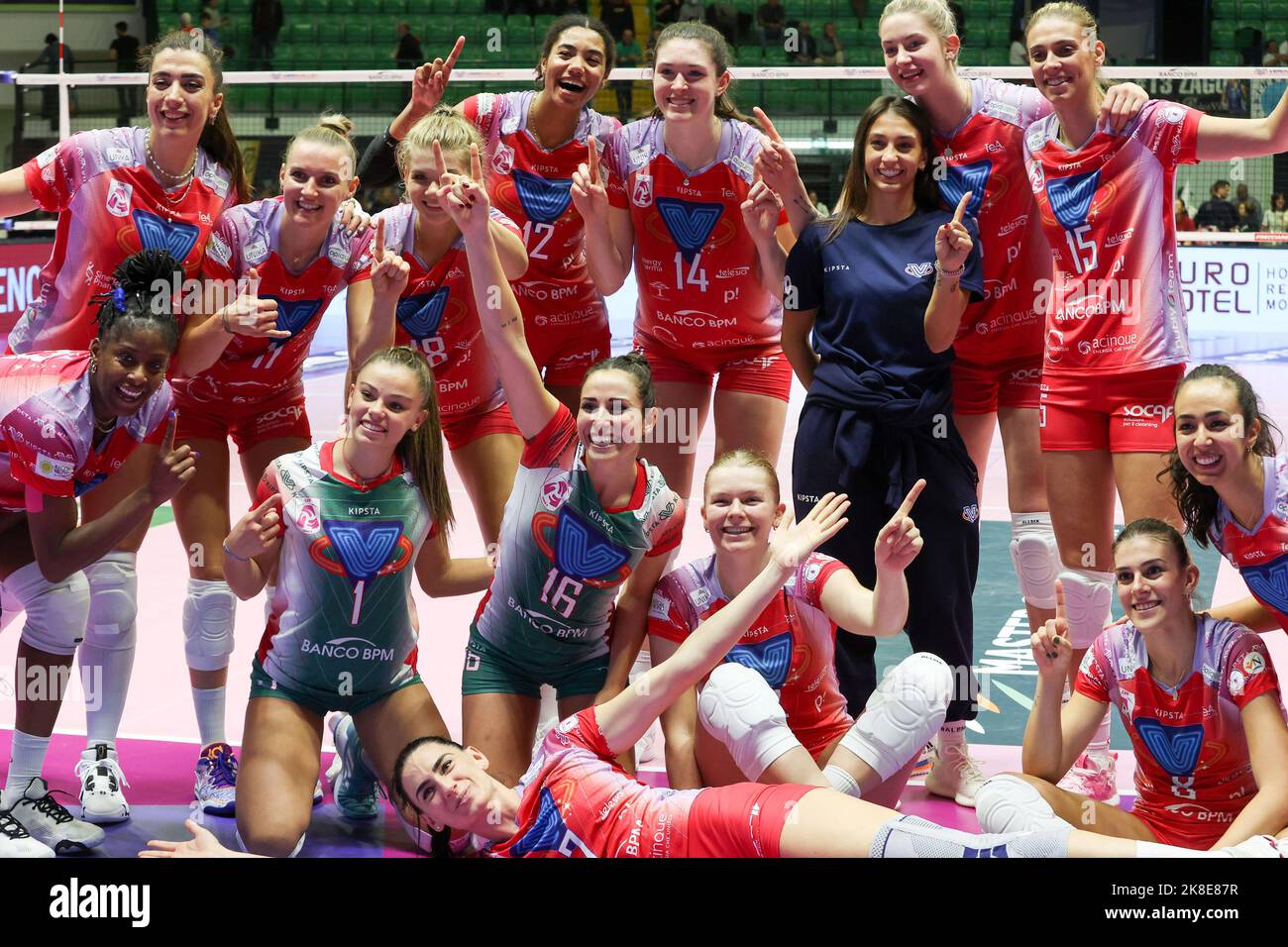 Vero Volley Milano players during Vero Volley Milano vs Wash4Green ...