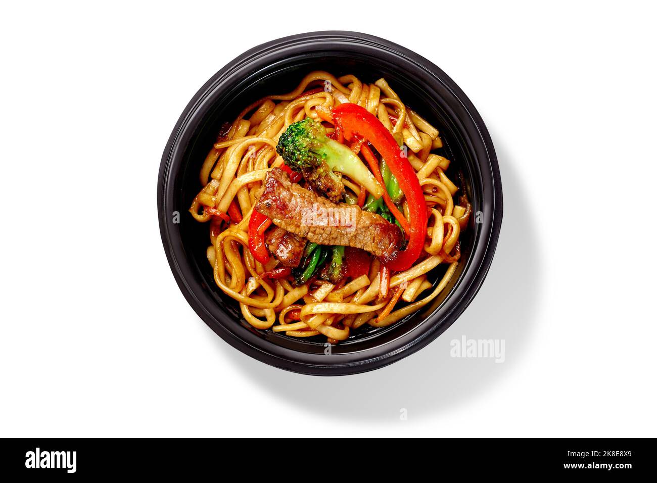 Chinese udon noodles stir Cut Out Stock Images & Pictures - Alamy