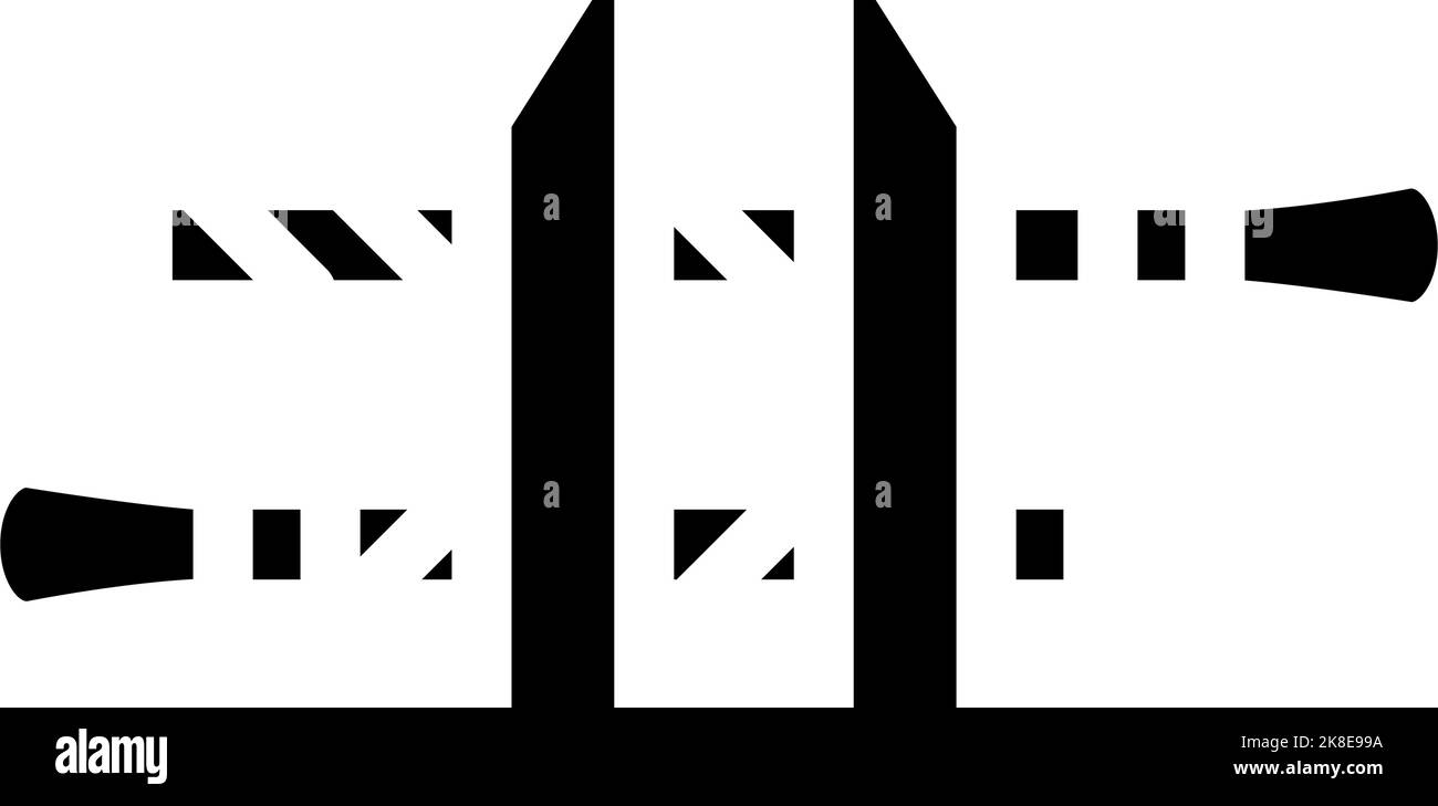 hand screw clamp glyph icon vector illustration Stock Vector Image ...