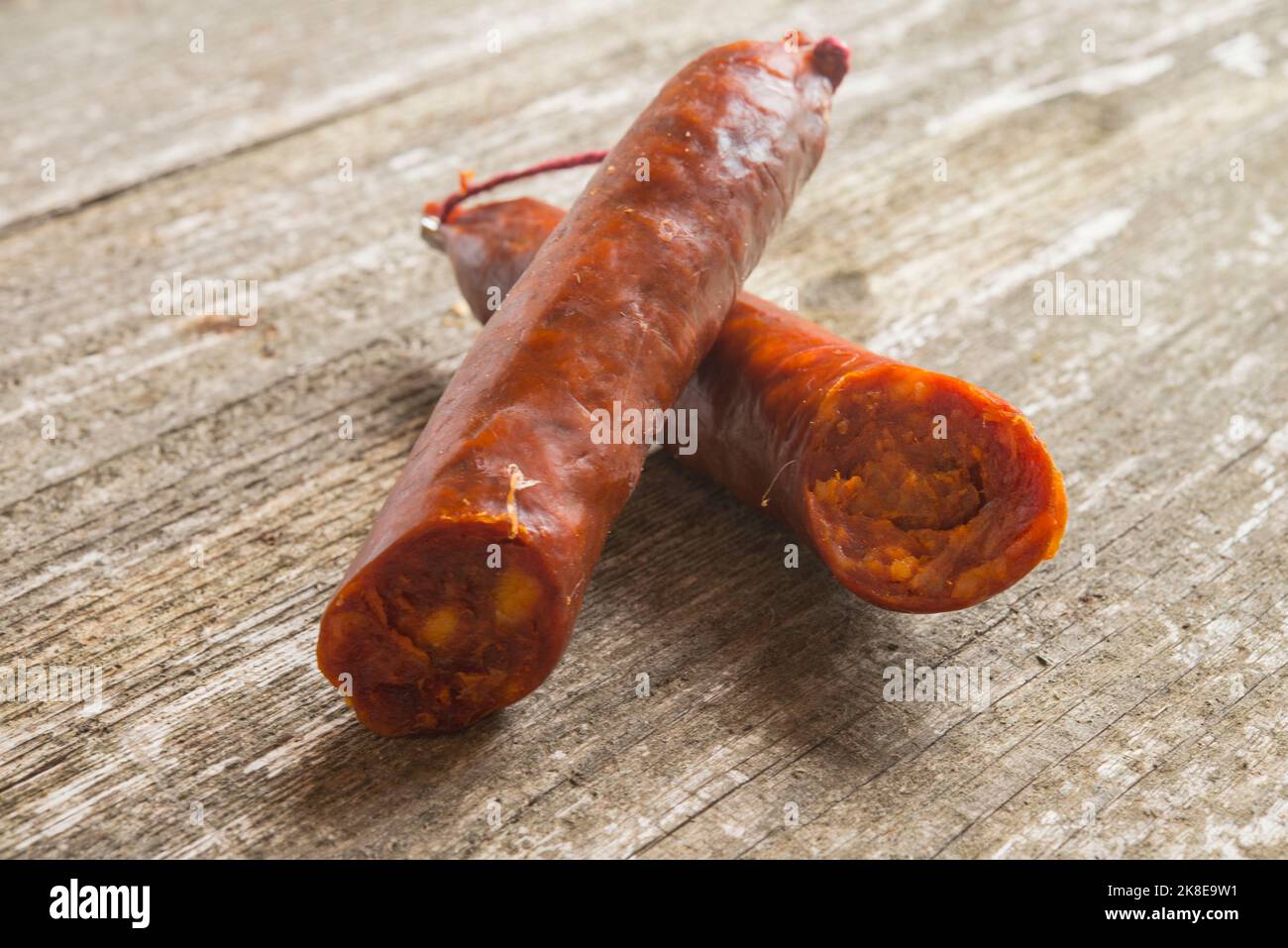 Original chorizo, tradicional spanish cuisine Stock Photo - Alamy