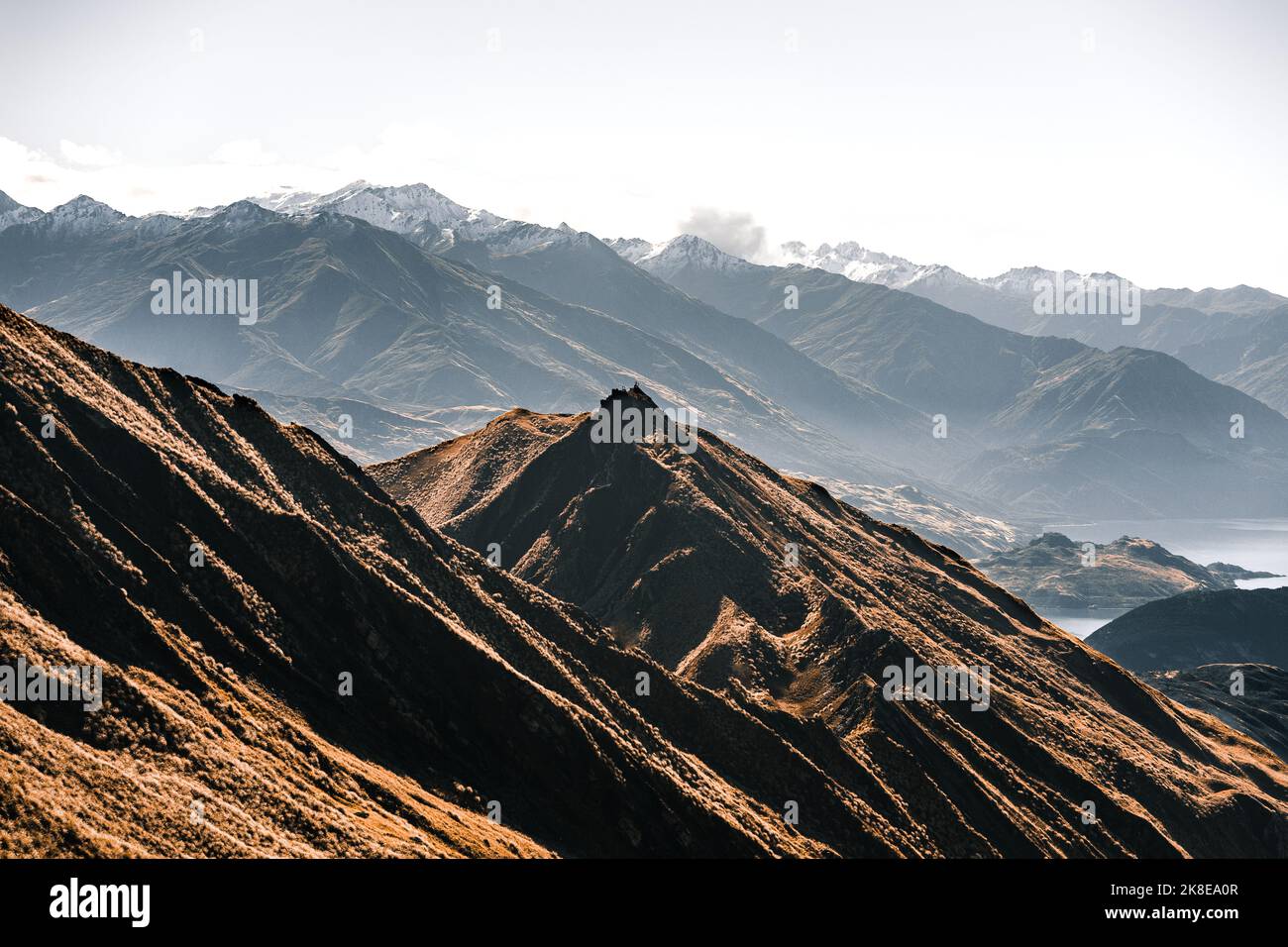 landscape with many mountains with greenery around on the shore of the ...