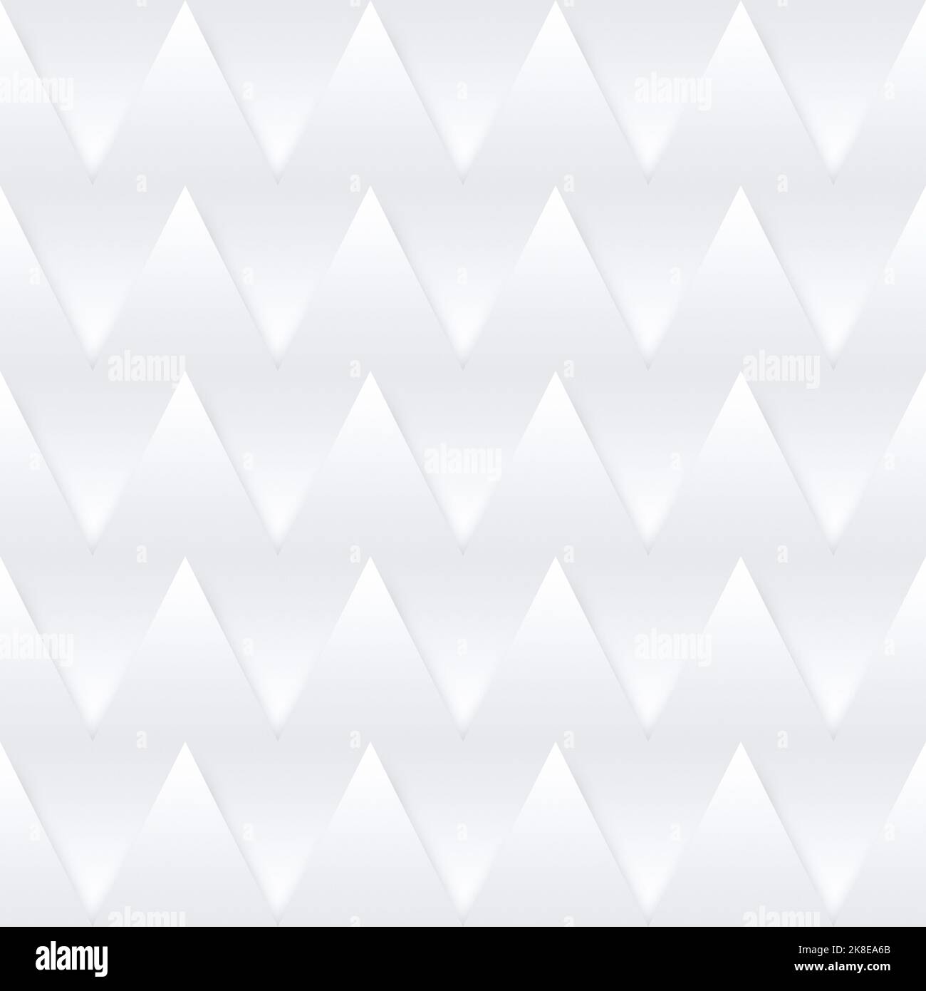 Abstract seamless pattern of light gray triangles or saw-toothed ...