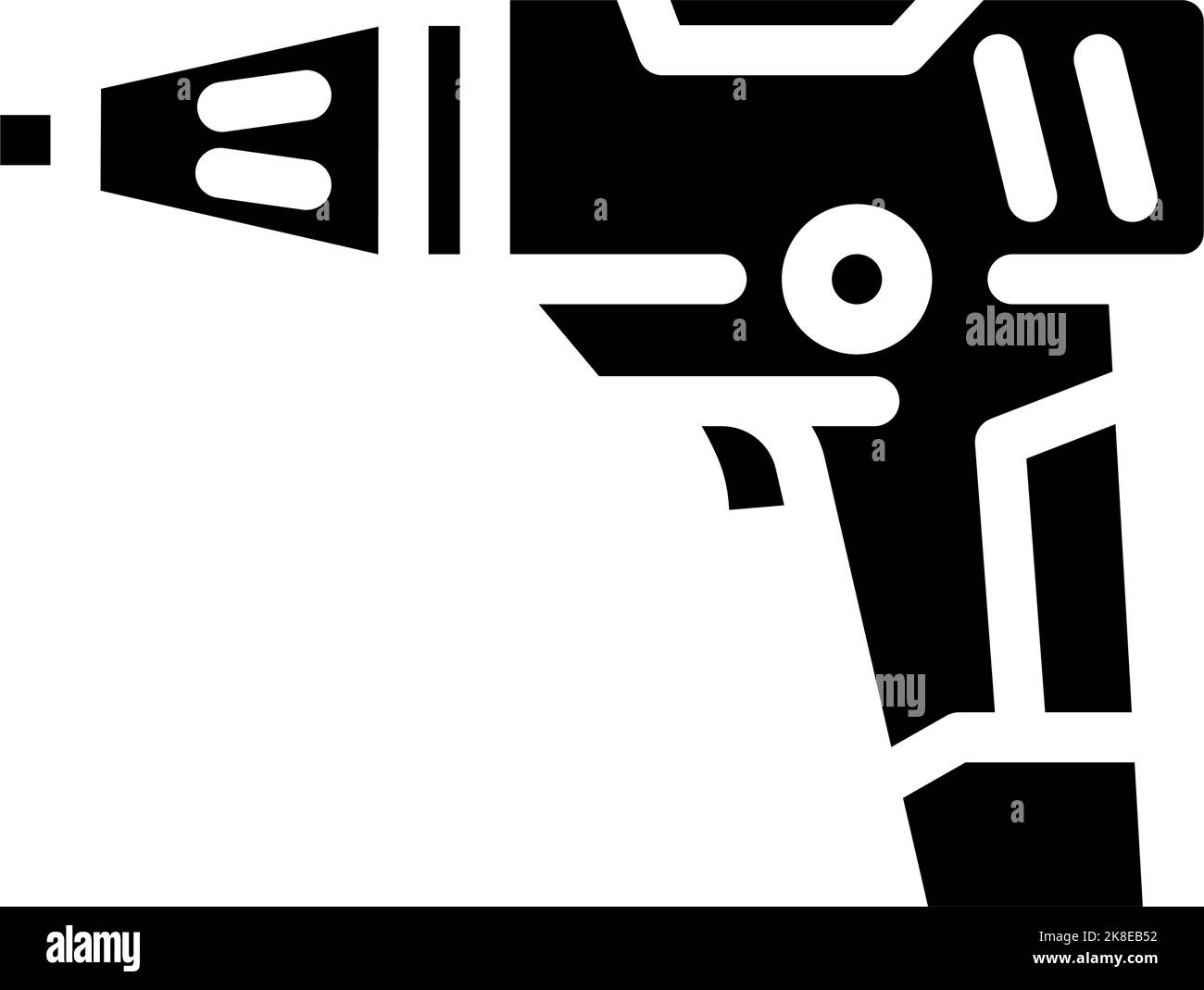 screwdriver machine glyph icon vector illustration Stock Vector Image ...