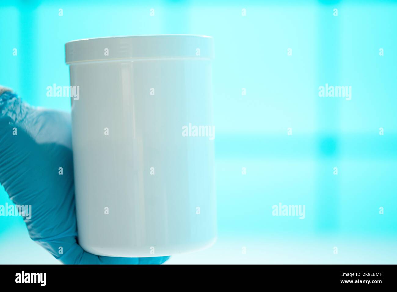 Plastic container for storing chemicals and food additives Stock Photo ...