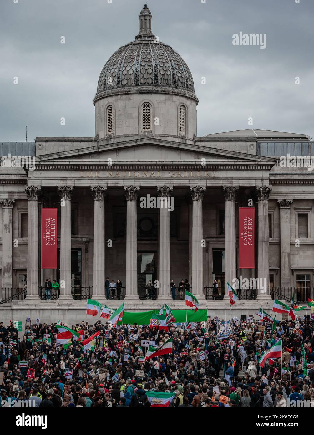 Crowds in London standing in solidarity with anti-government ...