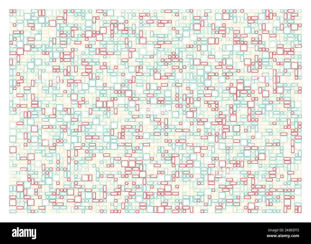 Abstract Offset Quads generative art background art illustration Stock ...