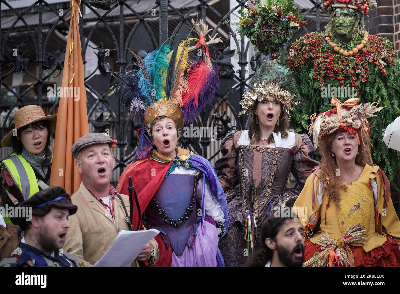 London, UK. 23rd Oct 2022. October Plenty traditional Autumn procession ...