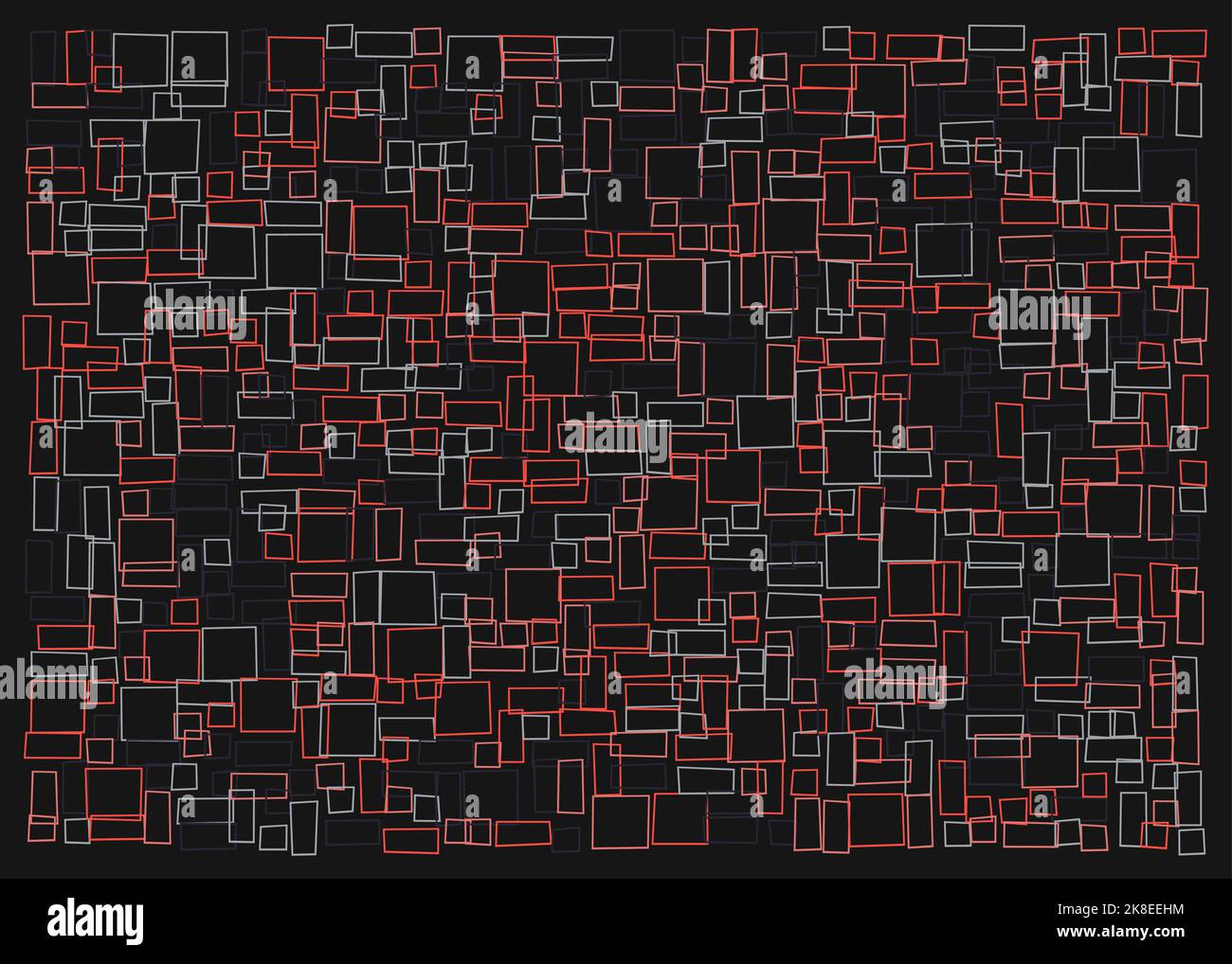 Abstract Offset Quads generative art background art illustration Stock ...